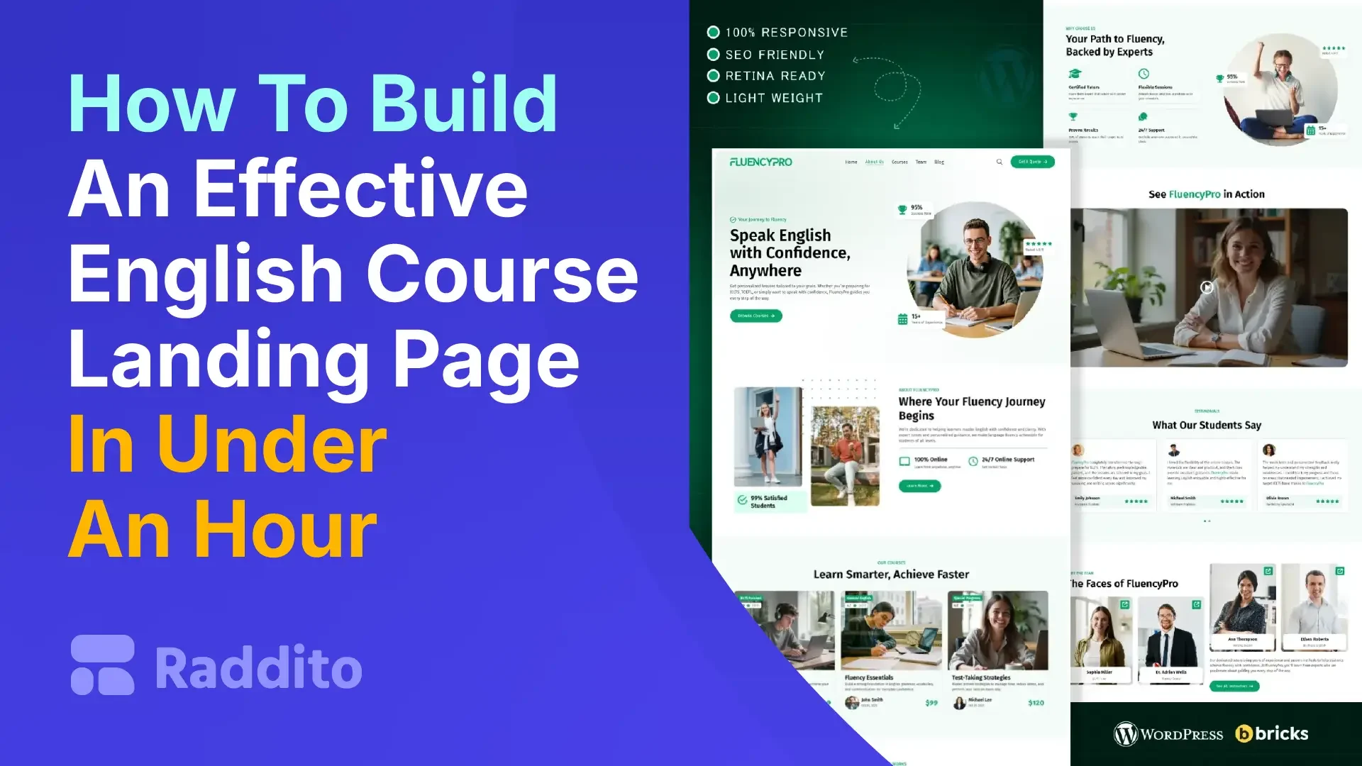 Launch Your English Course Page in Under 1 Hour